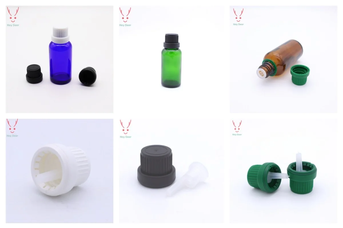 Black 18mm Tamper Evident Euro Dropper Cap - Industrial Use