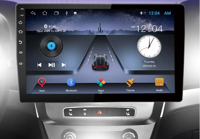 Ts7 Universal Android Car Radio Player 9 Inch Ips Screen Car Stereo ...