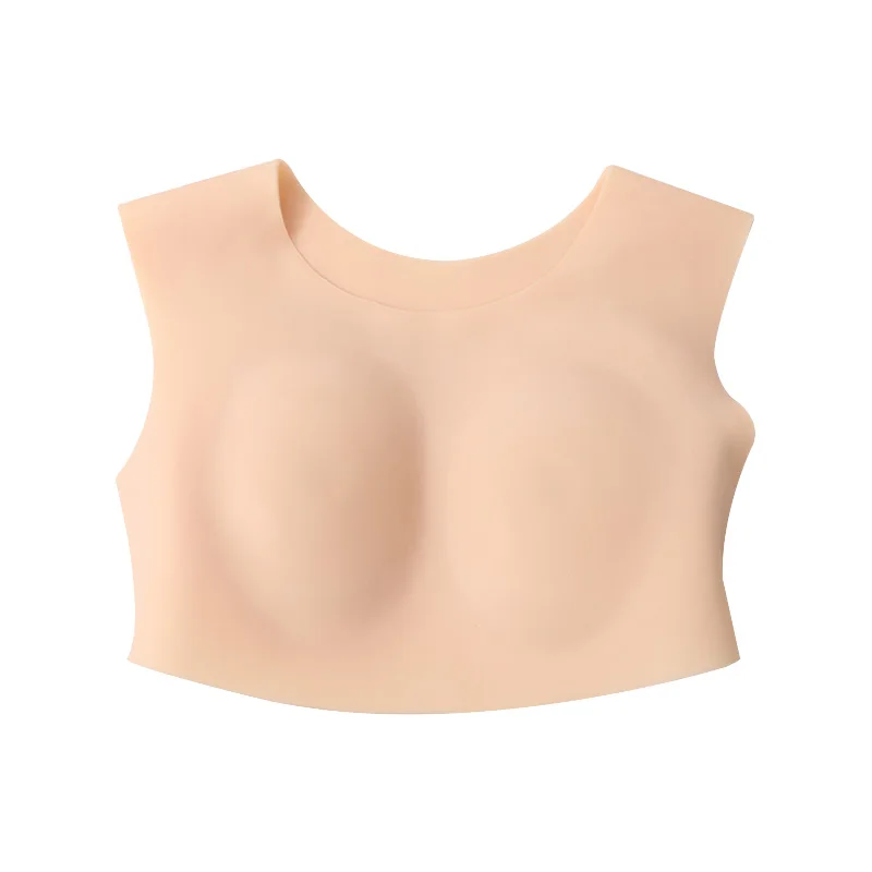 Low Neck Realistic Silicone Breast Forms for Crossdressers