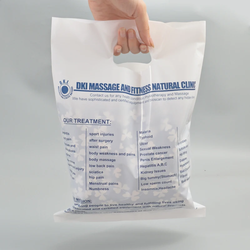 Ldpe Die Cut Handle Retail Plastic Packaging Bag for Shopping with ...