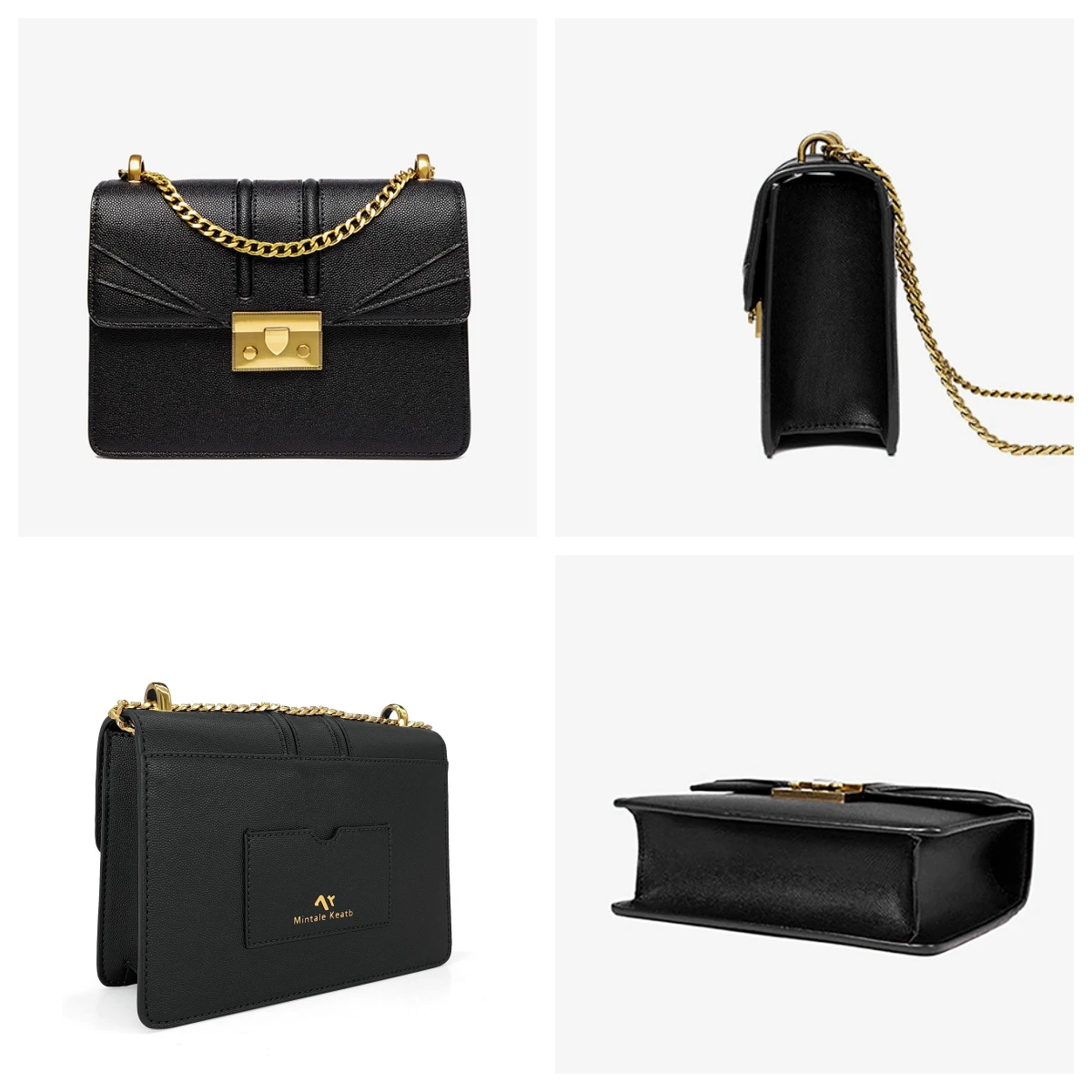 Luxury Party Chain Leather Crossbody Bag for Women Fashion Popular ...