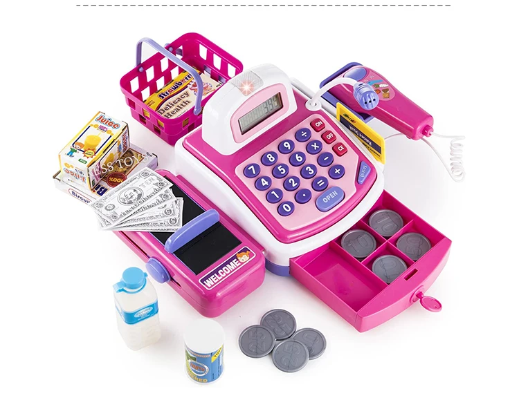 Hot Sellers Cashier Pretend Play Cash Register Machines Toys - Buy Cash ...