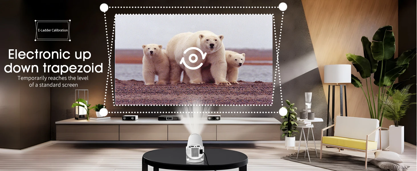 Smart Projector Auto Chart Proyector Lcd Mini Home Theater Movie ...