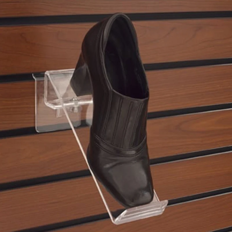 Alibaba.com: Slatwall Acrylic Swivel Shoe Display Shelf with Lip ...