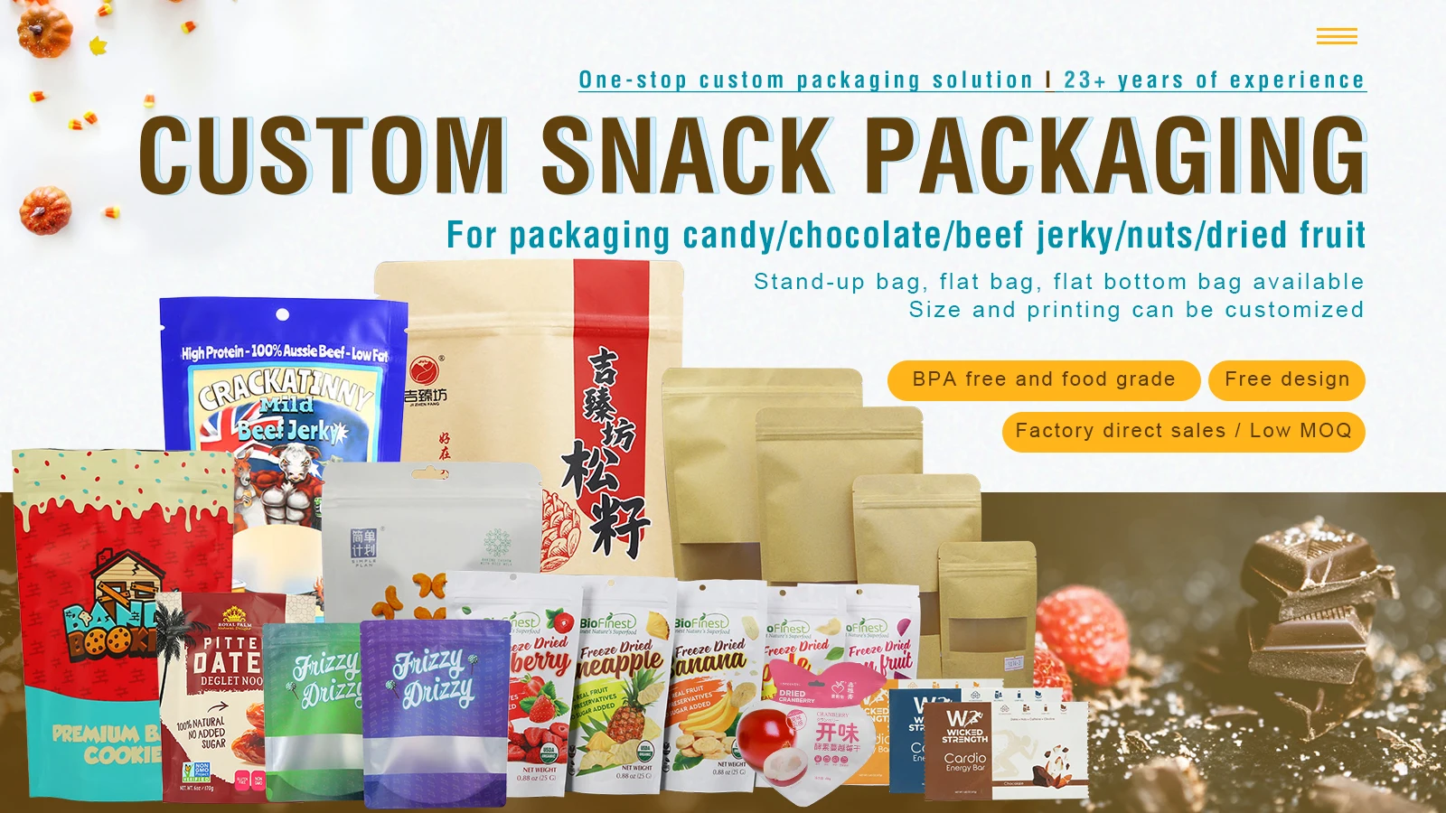 High Quality Packaging Zip Lock Pouch Bag Stickers Plastic Zip Lock ...