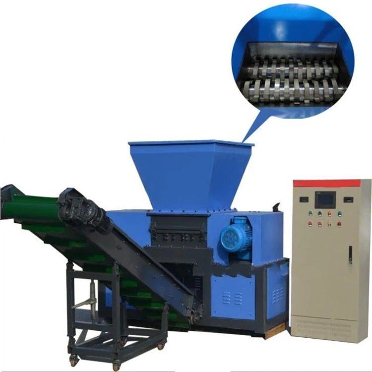 Waste Glass Bottle Shredder Crusher Recycling Machine