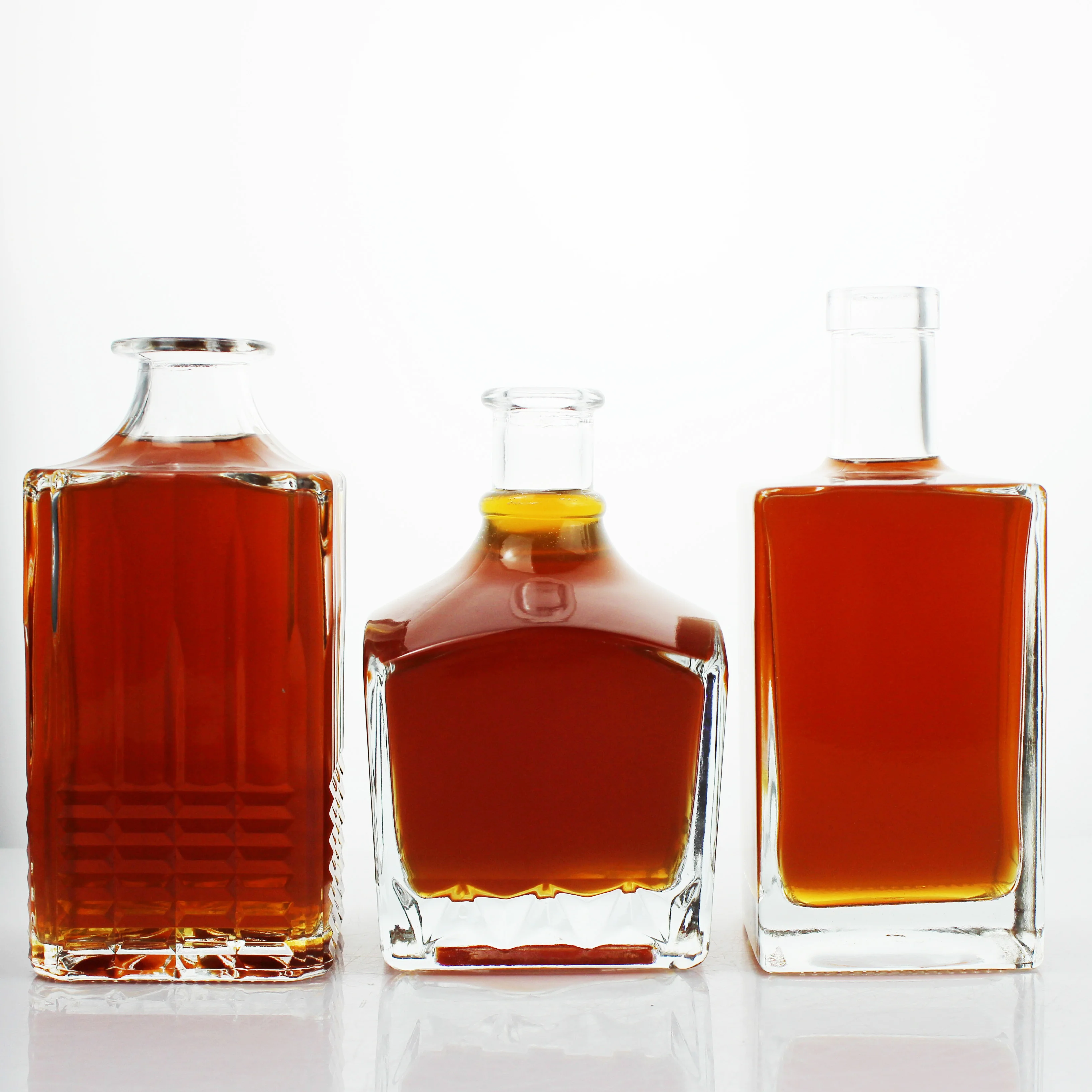 Custom Design Fancy Vodka Packaging 375ml 500ml 700ml 750ml Empty Glass ...