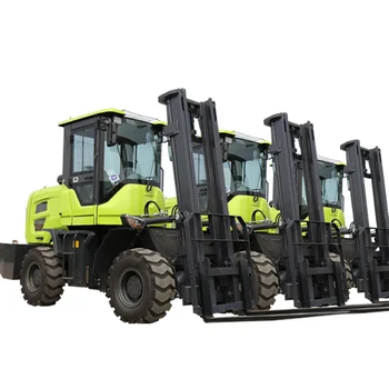 China 3 Ton Forklift Off Road 4wd 4x4 All Rough Terrain Forklift 3m 4m 4.5m 5m Diesel Forklift ...