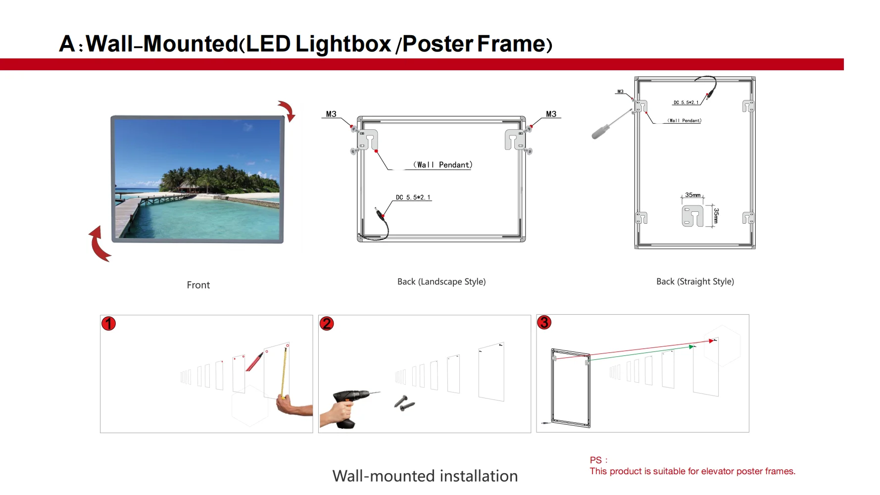 High-end Custom Led Light Box Outdoor Shopping Mall Hotel Roadside ...