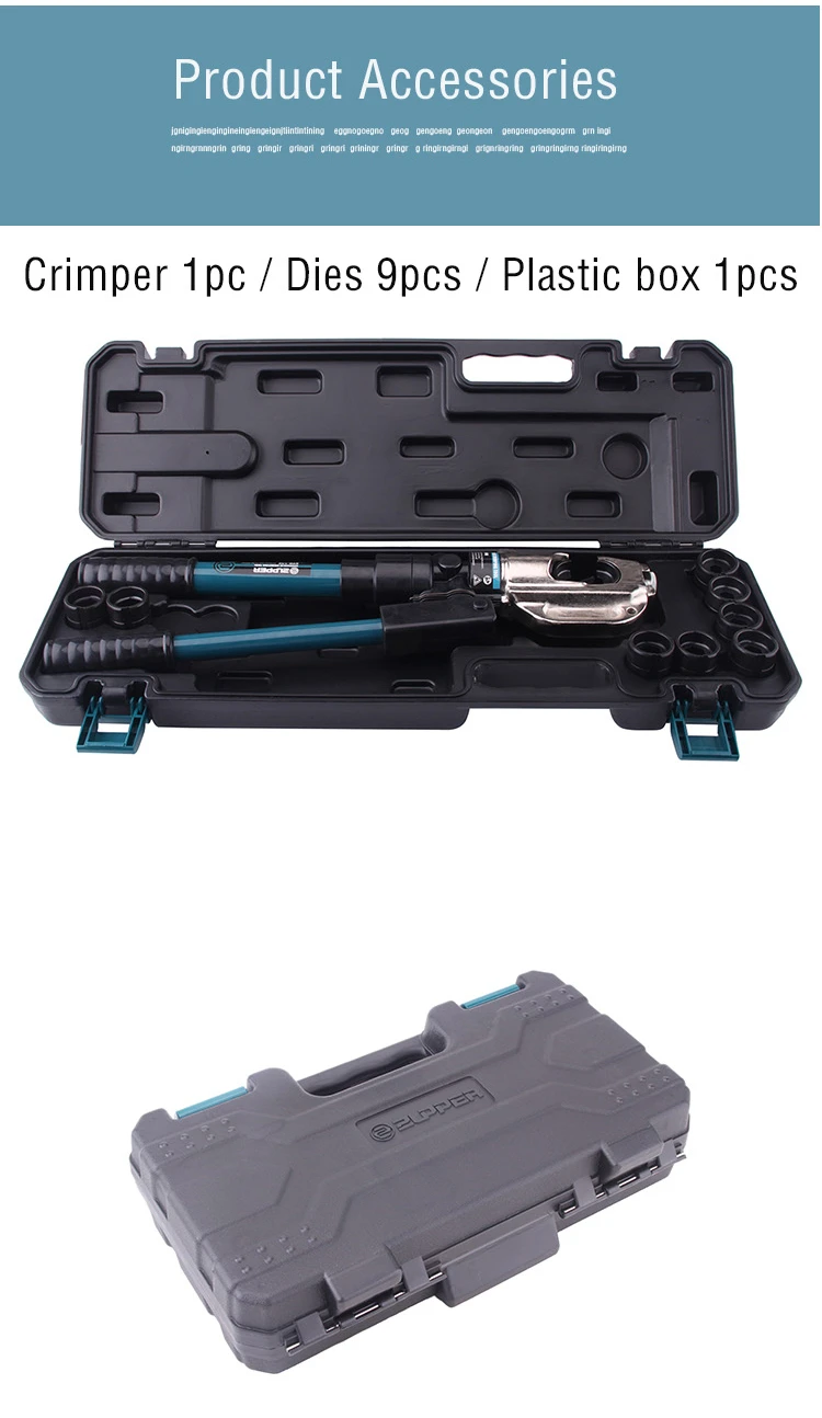 Zupper Cyo-410 Safety Hydraulic Hand Wire Cable Lug Crimping Tool ...