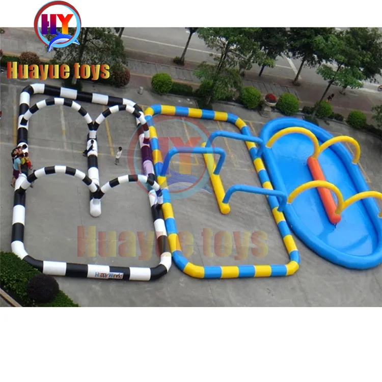 Outdoor Go Karting Track Race Inflatable Bumper Car Arena Track ...