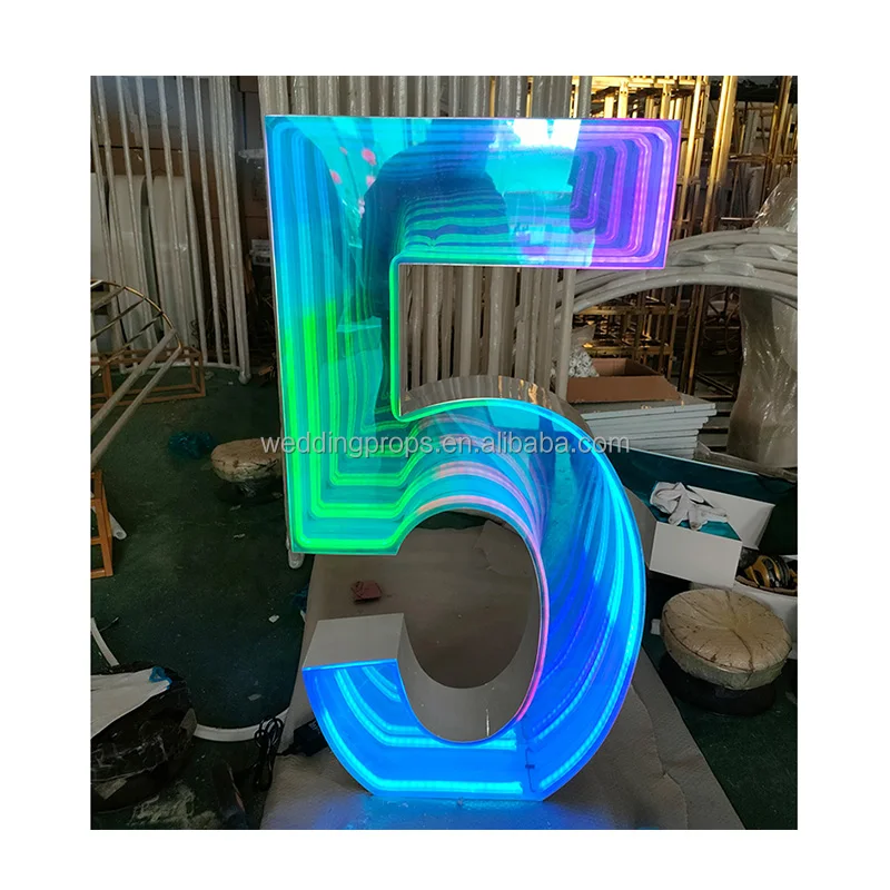 4ft Giant Large Electronic Signs Party Decoration Led RGB Big Marquee ...