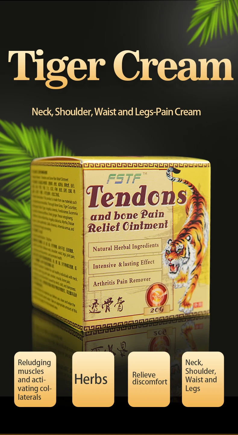 Tiger Cream - Natural Relief for Back Joint & Muscle Pain