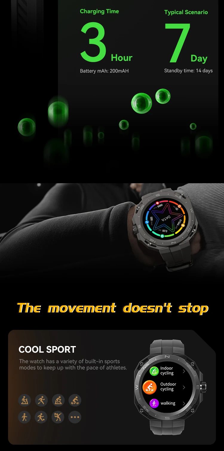 Fashion Hw3 Cyber Smart Watches Bt Calling Wireless Charging Sports ...