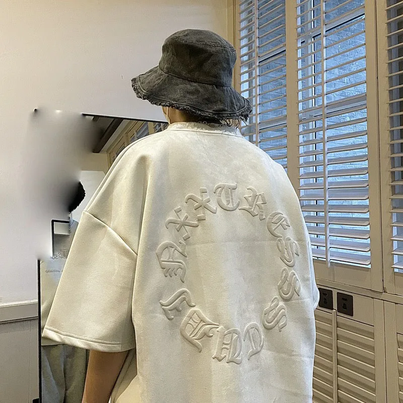 Custom t Shirt Puff Print Streetwear Plus Size Vintage Washed 100% ...