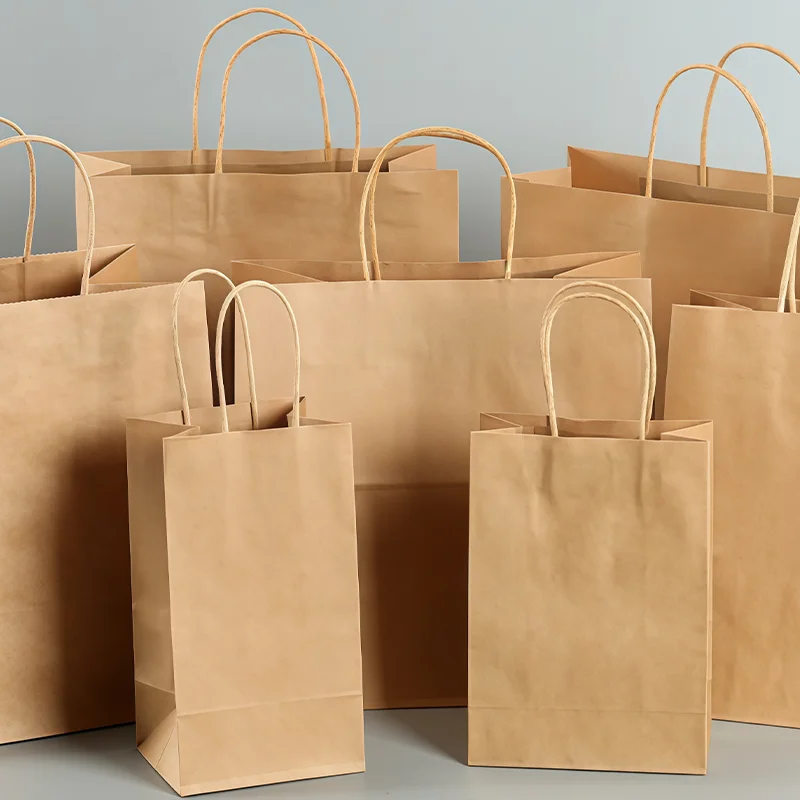 Custom Biodegradable Kraft Paper Bags - Luxury & Sustainability