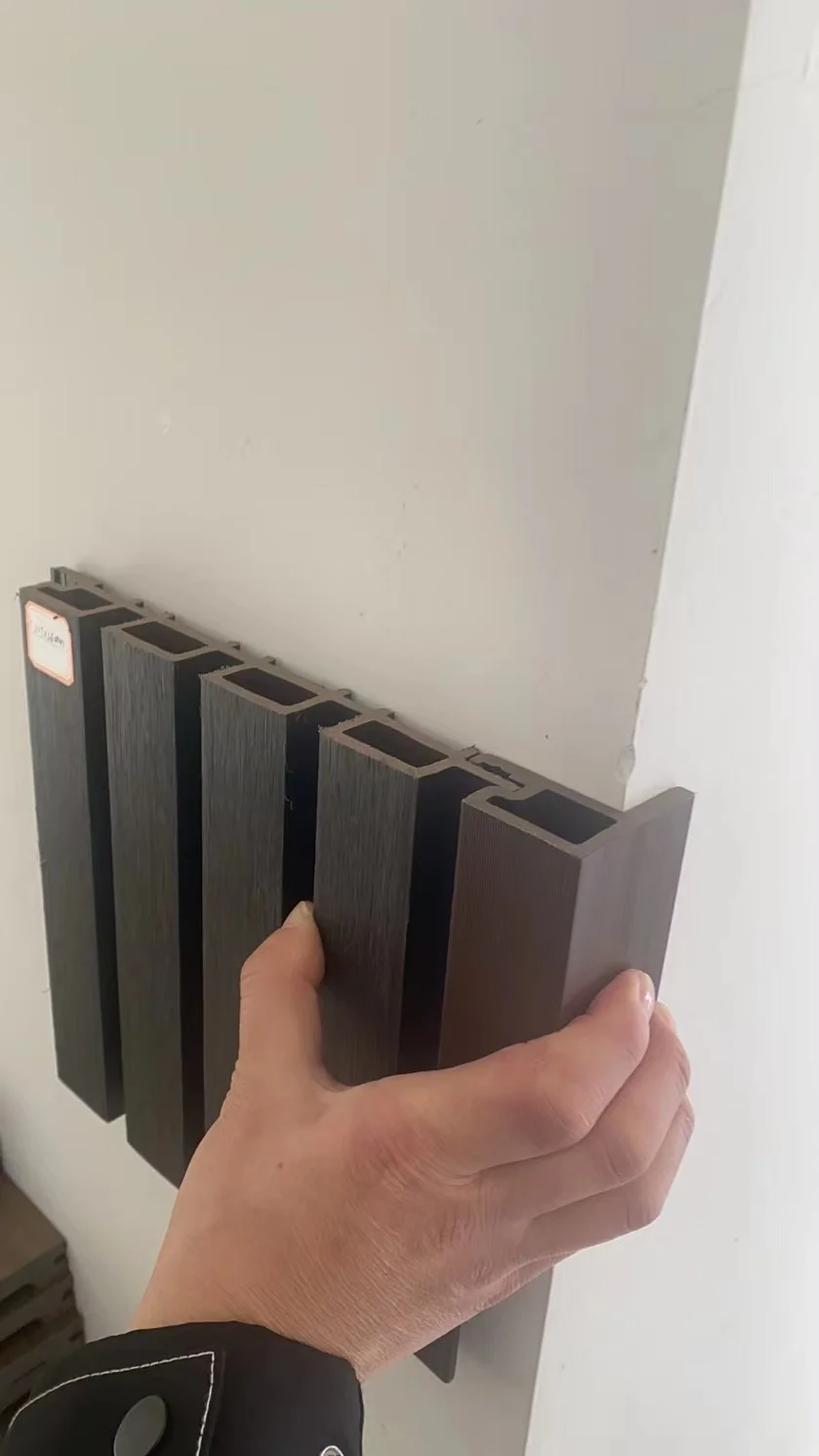 Outdoor Wpc Fluted Wall Panel Wpc Castellation Wall Cladding Water ...