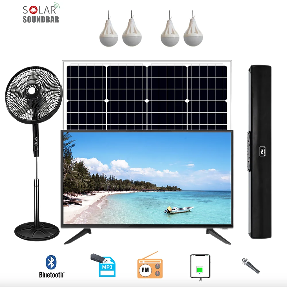 Renewable Energy Systems Off Grid Solar Kit Portable 24" Dc Tv Solar ...
