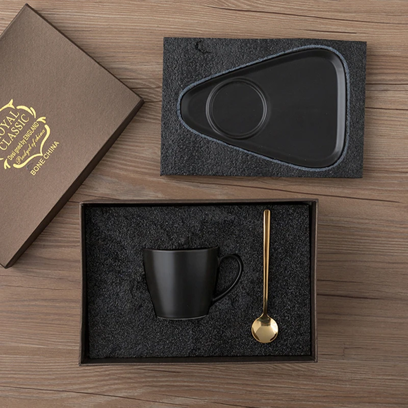 Light Luxury Mug Set Gift Box Ceramic Coffee Cups Gift Box - Buy Cups ...