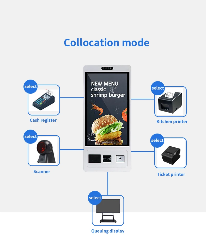 Fast Food Restaurant - Self Service Ordering Kiosk