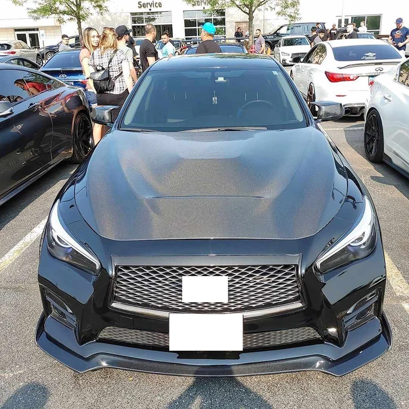 GTS Style Carbon Fiber Hood Vent Bonnet for Infiniti Q50