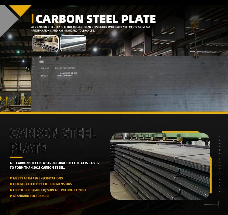 Ms Hot Rolled Hr Carbon Steel Plate Astm A36 Ss400 Q235b Iron Sheet ...