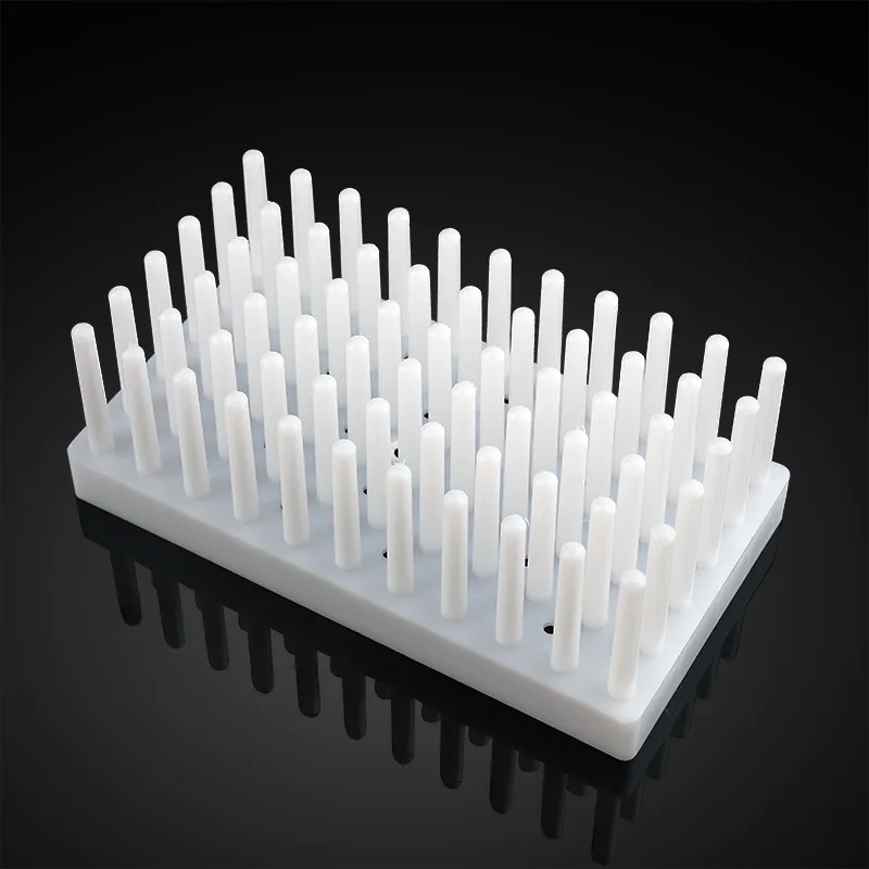 Plastic Column Test Tube Rack with Glass Plate Drying Rack