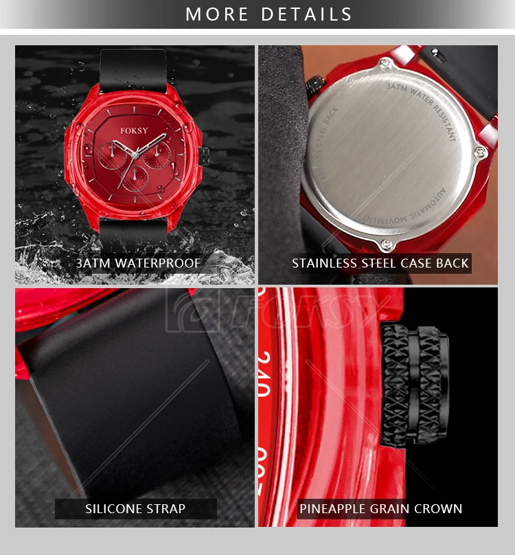 Green Plastic Watch - Luxury Square Wristwatch Custom