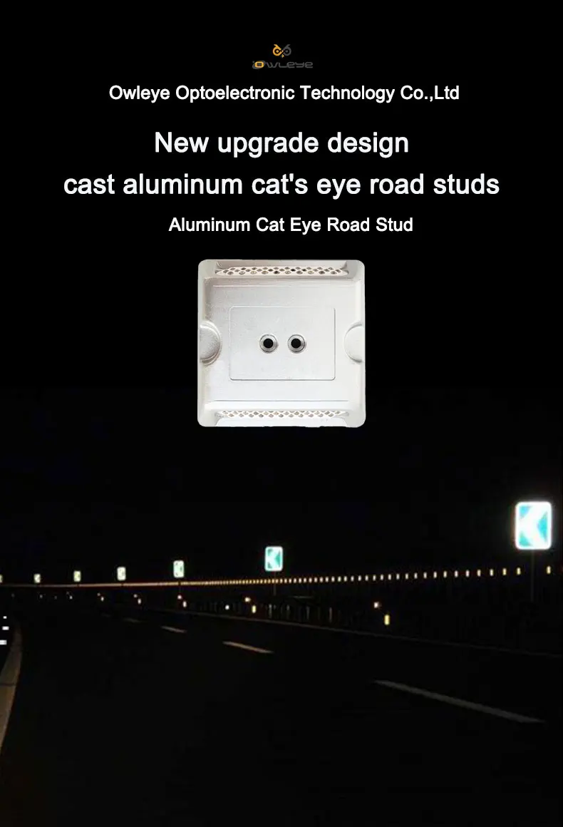 Traffic Safety Ce Optical Design Cat Eye Square Pavement Marker High ...