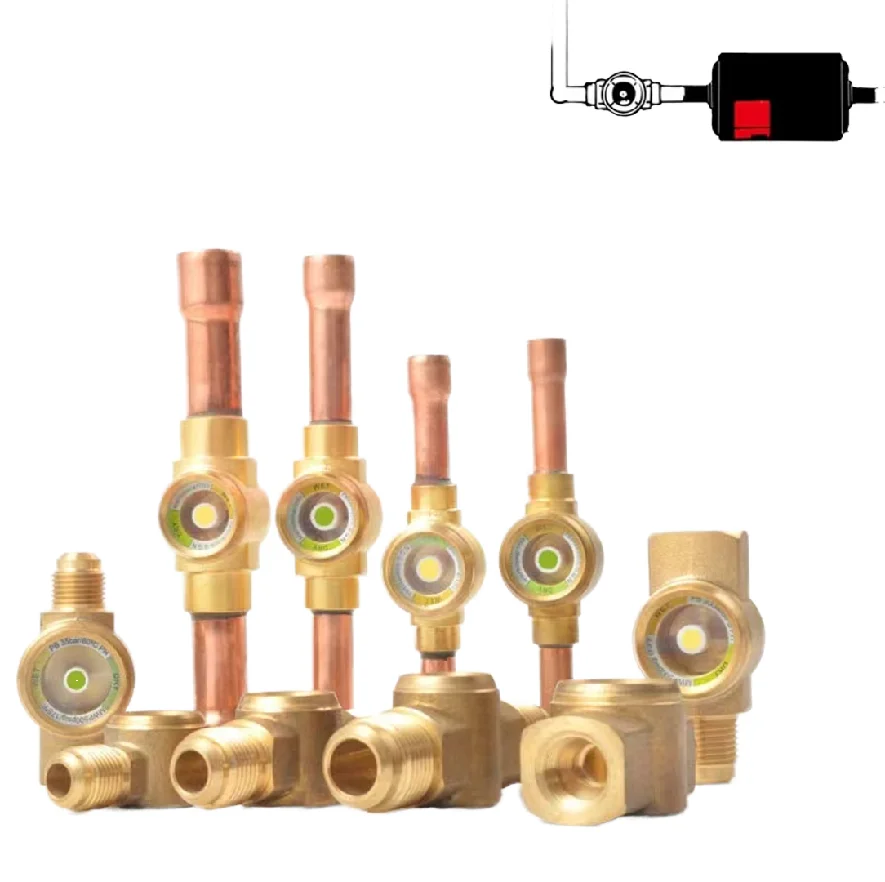 Refrigeration Parts Sight Glass Solder Welding Copper Brass Hvac System ...