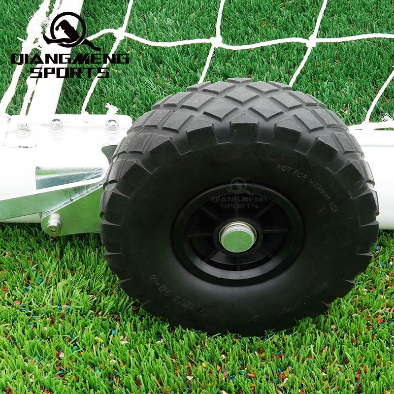 10-inch Solid Rubber Football Moving Wheel Football goal Moving Folding ...