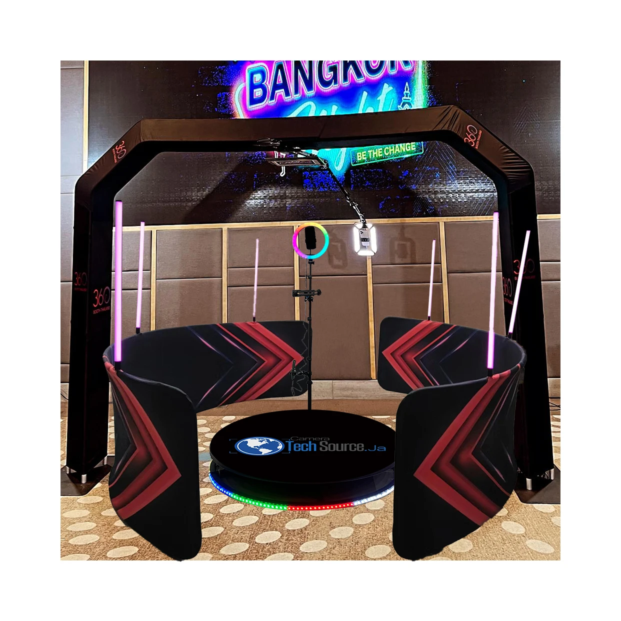 2024 New Selfie Kiosk Ring Light 360 Photo Booth Top Spinner 360 Degre ...