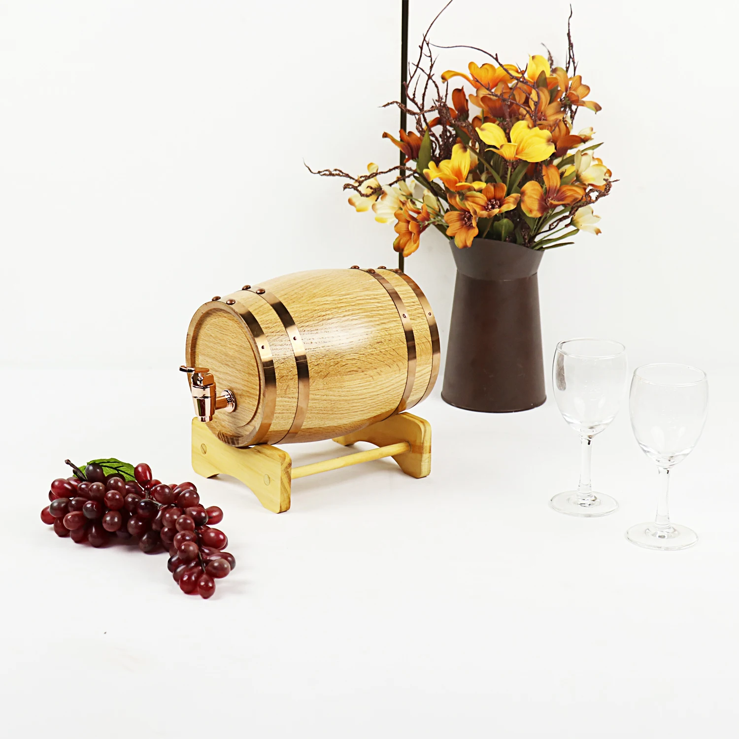 Bar Small Serve Display Wooden Beer Barrels Table Commercial Furniture ...