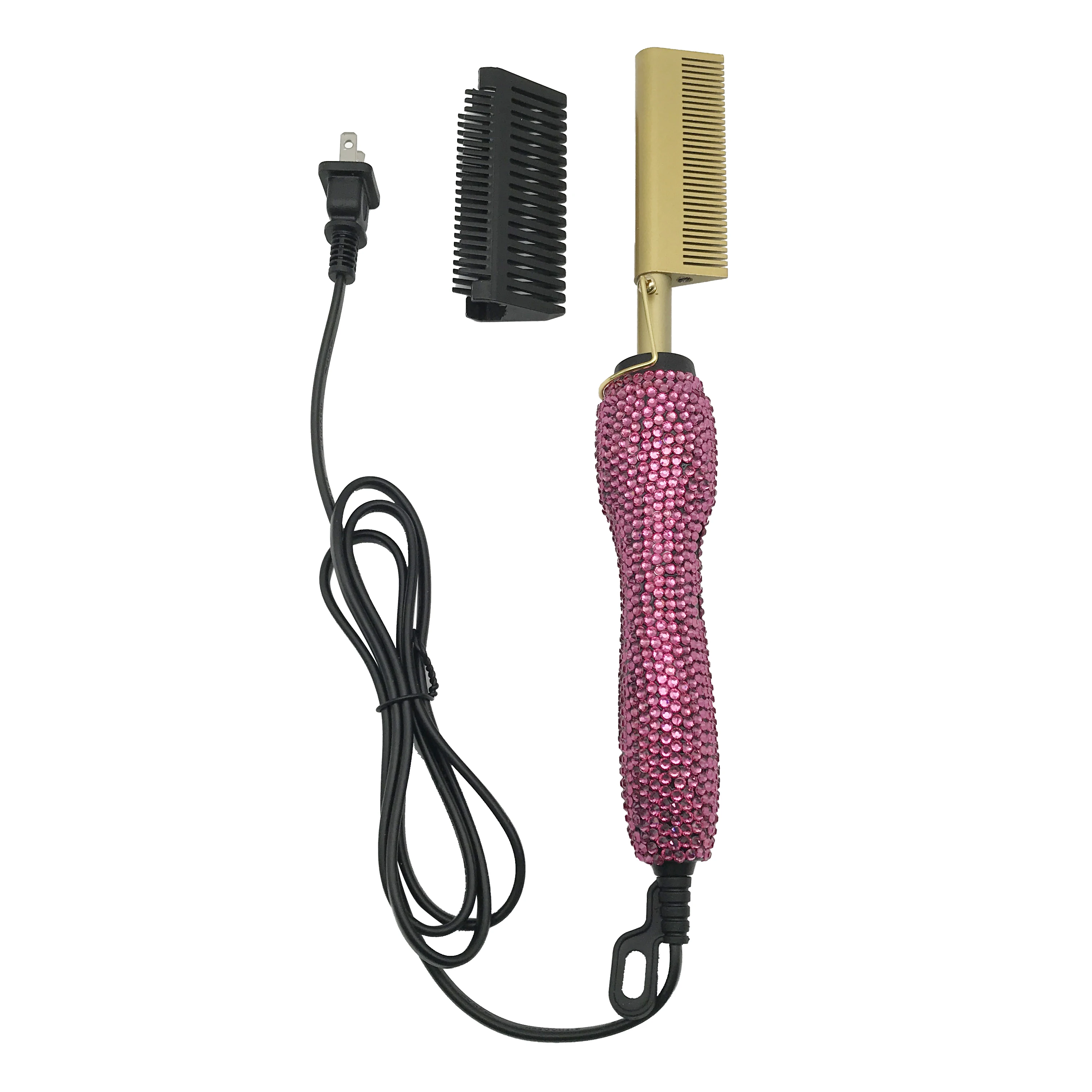 Custom Logo 450f High Heat Pressing Comb Hair Straightener Pressing ...