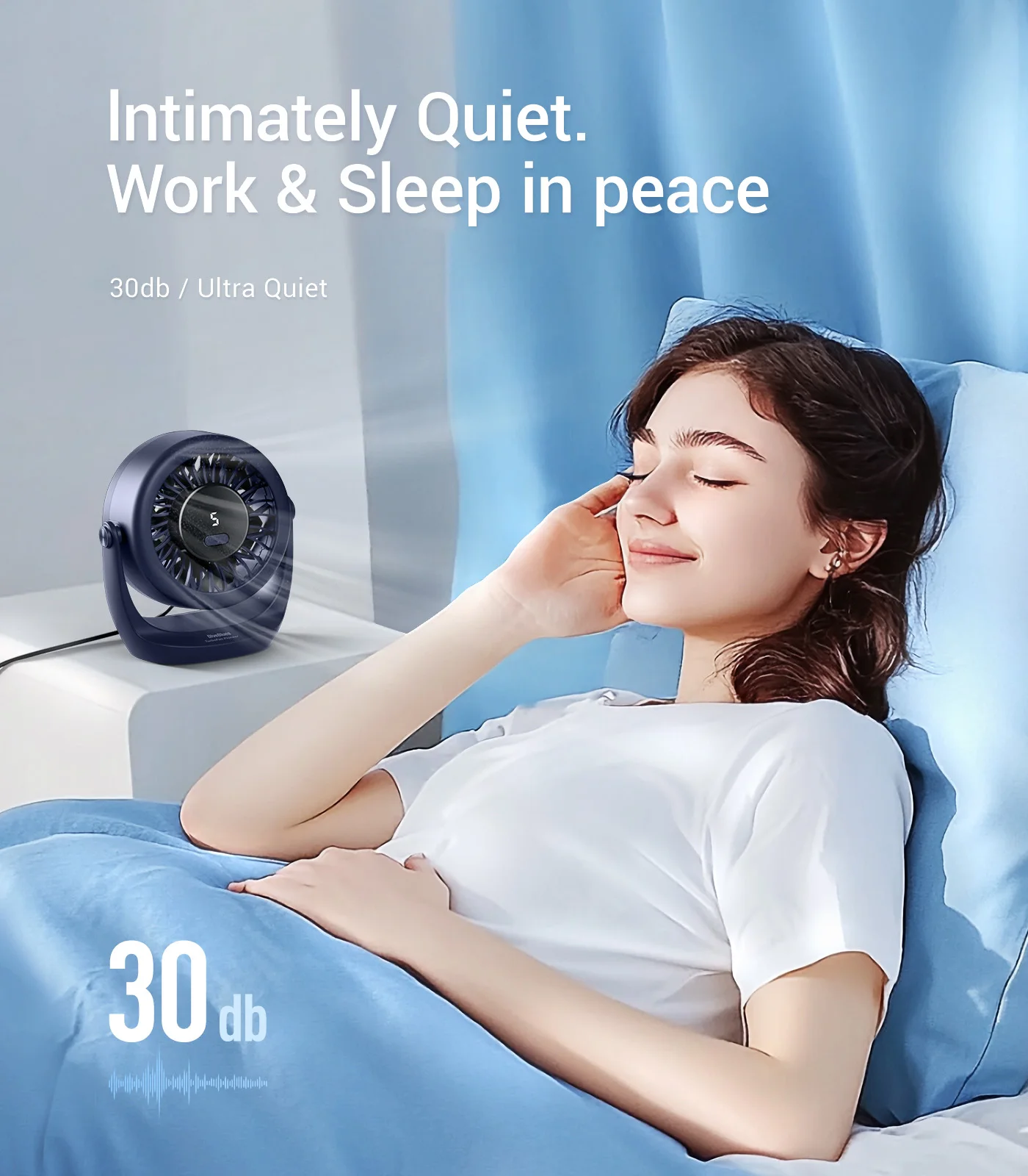 OCOOPA High Speed Turbo USB Cooling Fan - Compact & Efficient