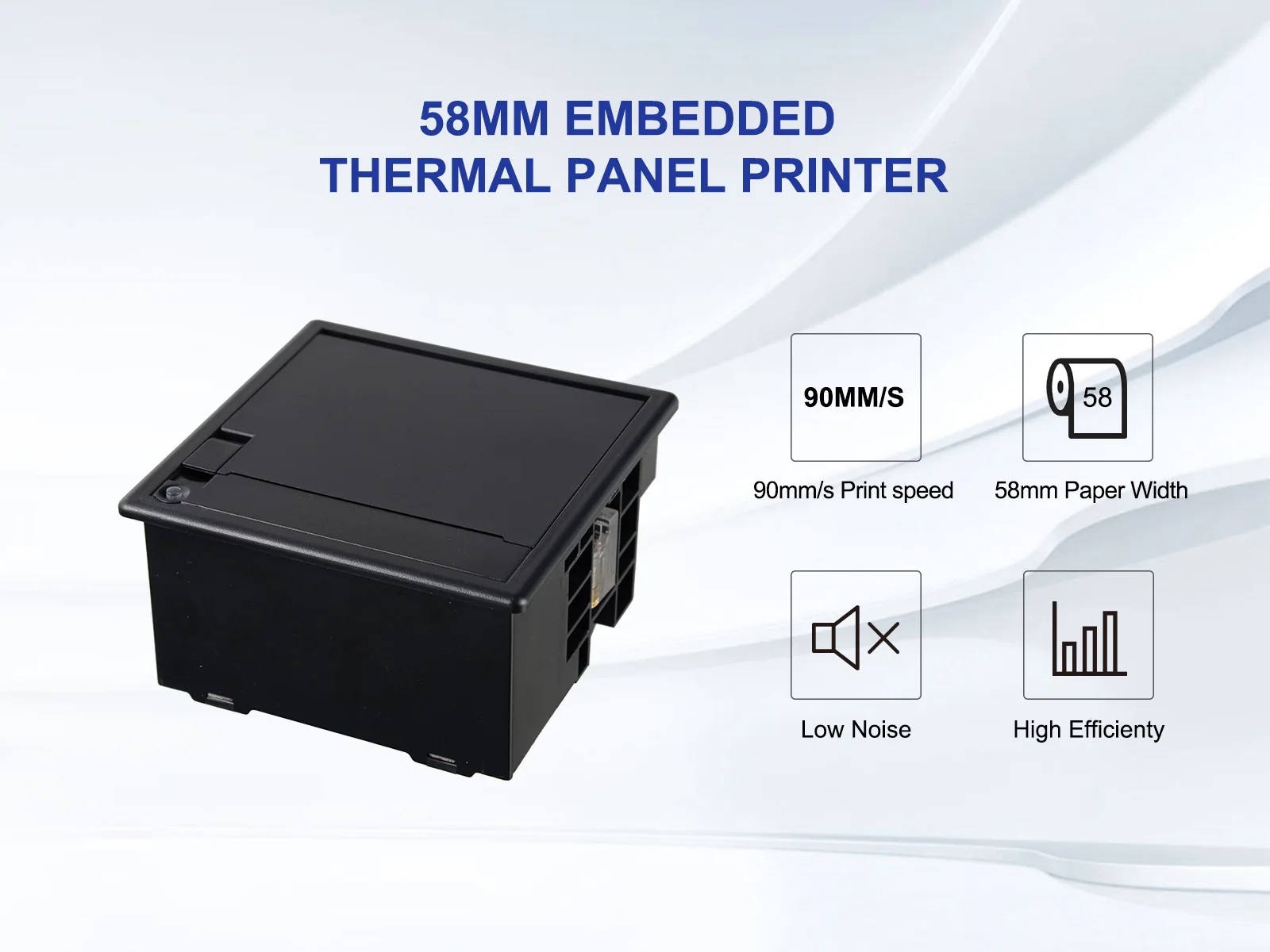 58mm Panel Printer Thermal Kiosk Receipt Printer Embedded Rs232 Ttl ...