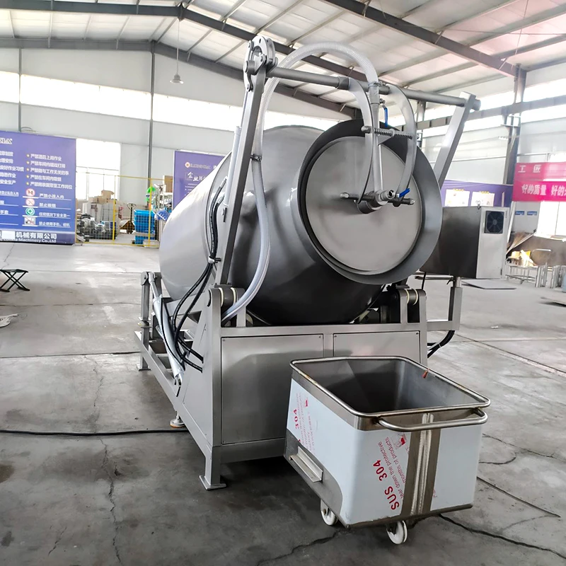 Industrial 300 Liter Automatic Vacuum Meat Marinade Machine Fish Pork ...
