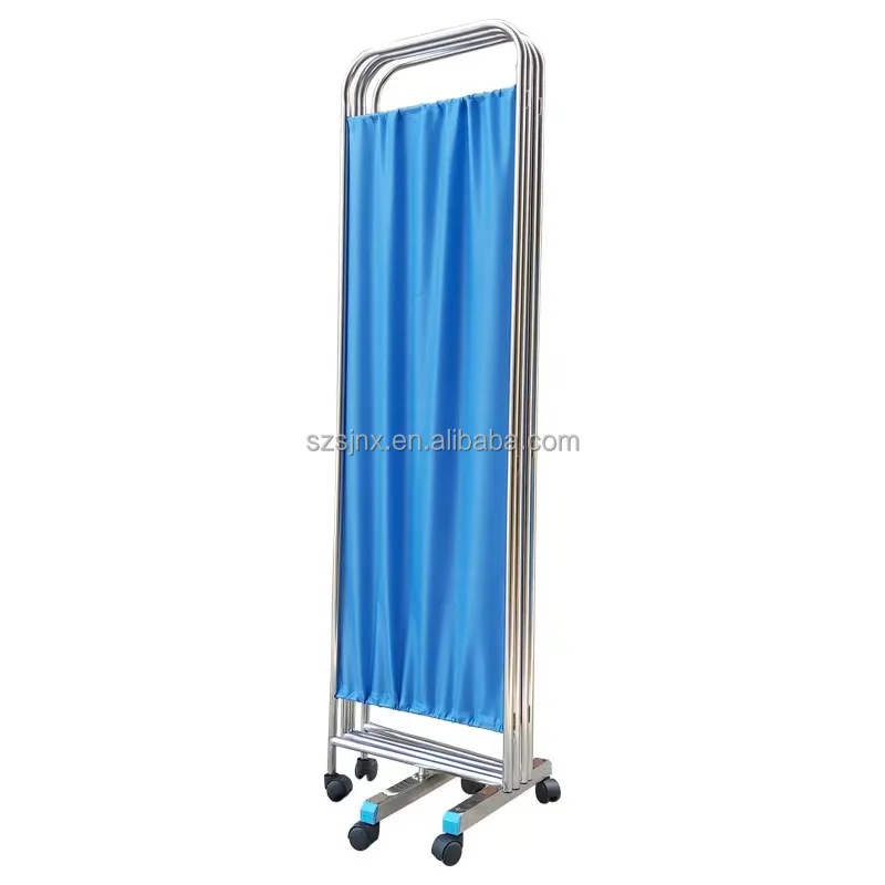 Medical Folding Screen Hospital Privacy Stainless Steel Portable Ward ...