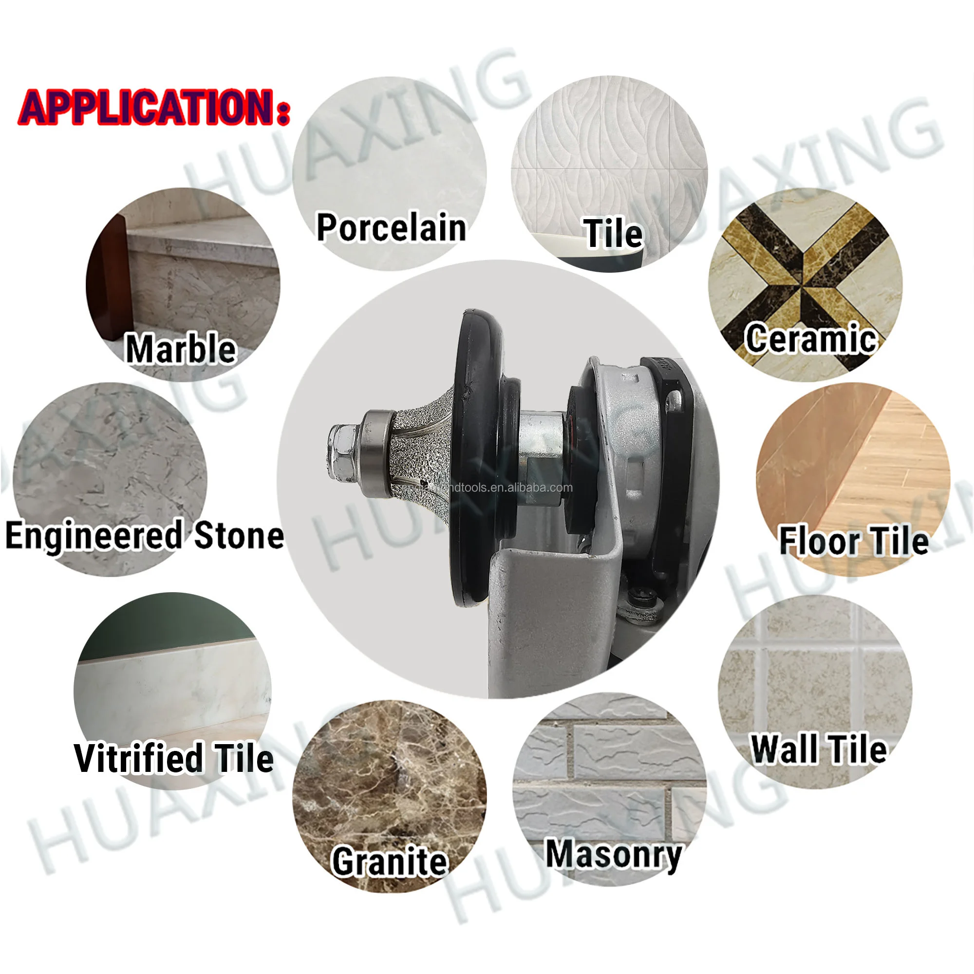 Half Bullnose(B Shaped) Diamond Hand Profiler/vacuum Brazed Diamond ...