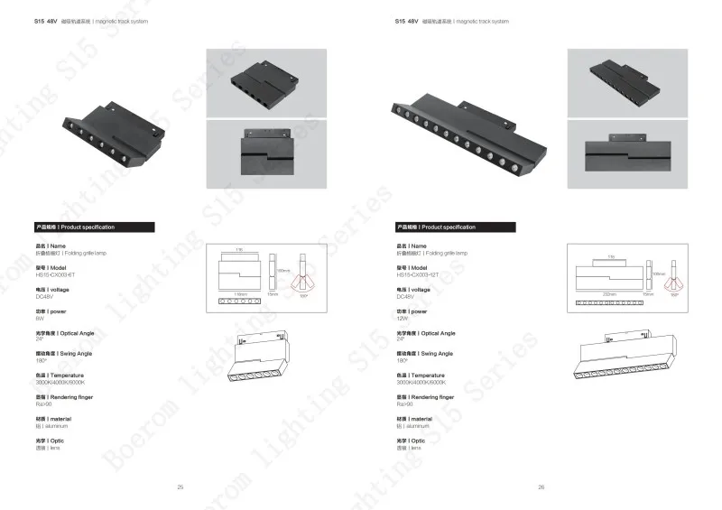 220V 120V 110V Magnetic Rail Spotlights - Efficient Lighting