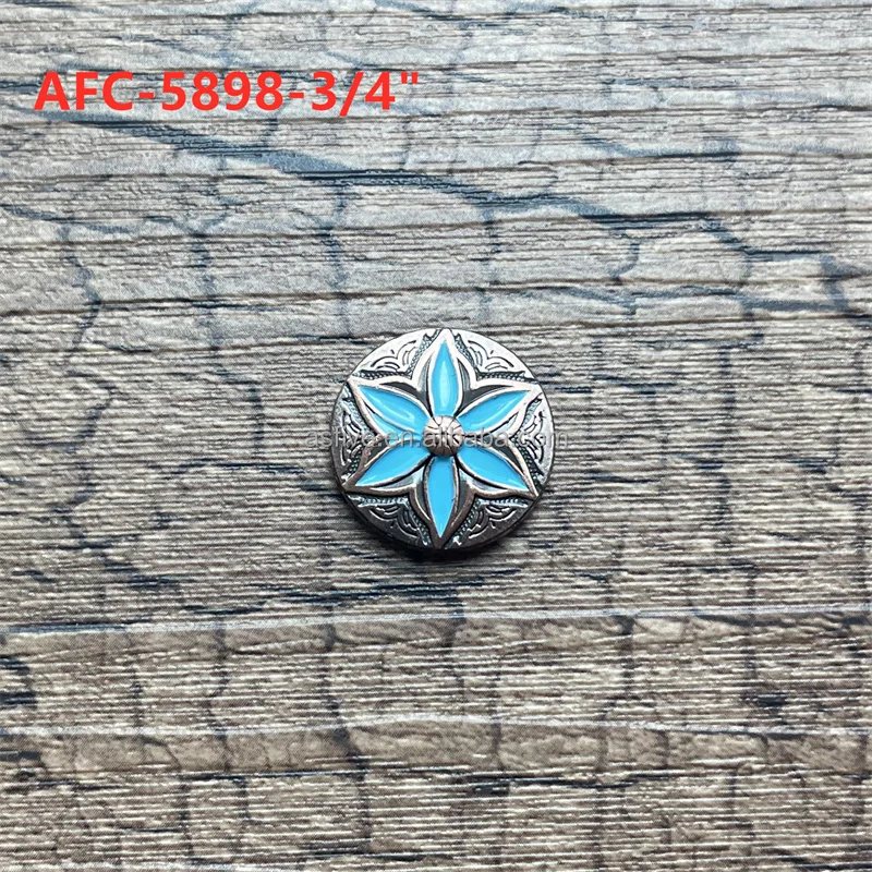 Custom Turquoise Conchos for Leather and Wallets
