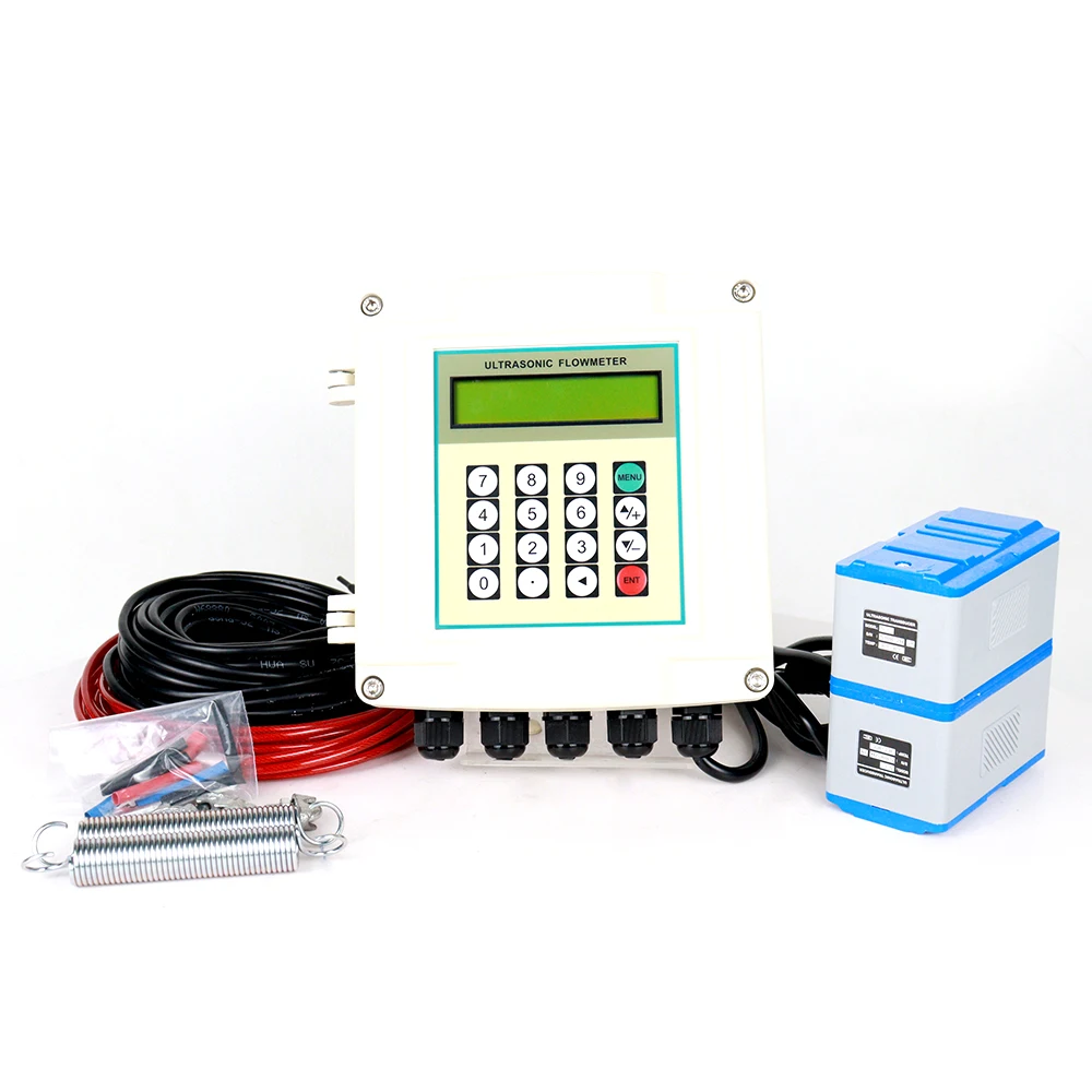 Digital Liquid Flowmeter Rs485 Large Diameter Clamp On Wall Mounted ...