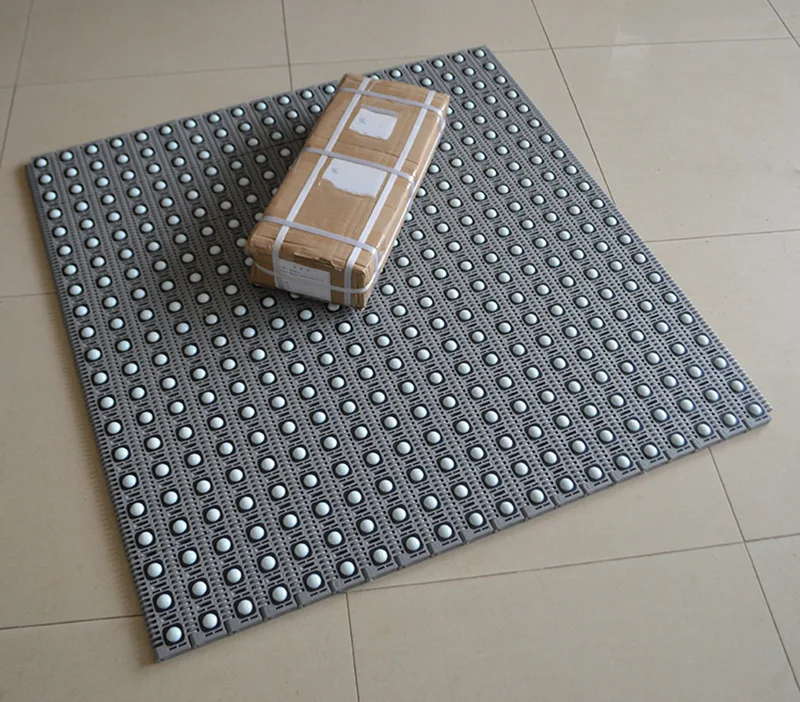 400 Modular Belt Conveyor With Plastic Rollers For Tire Industry ...