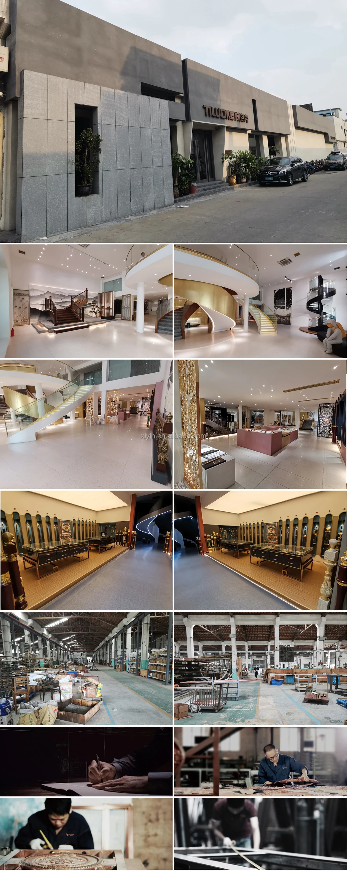 Luxury Copper Material Main Gate Design Home - Huiying