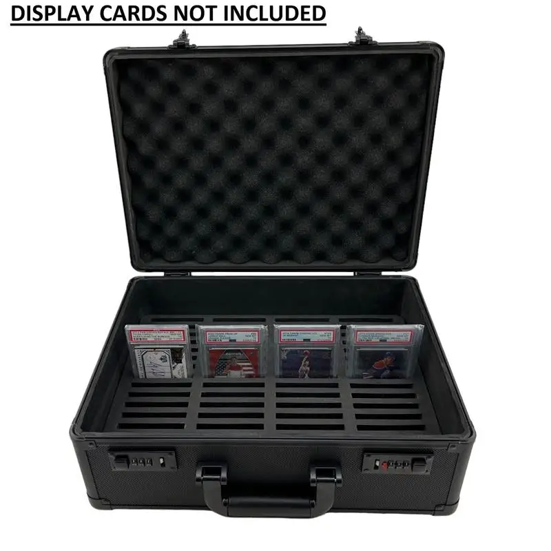 Aluminum Graded Trading Card Storage Box Case For 64 Psa Sport Slabs ...