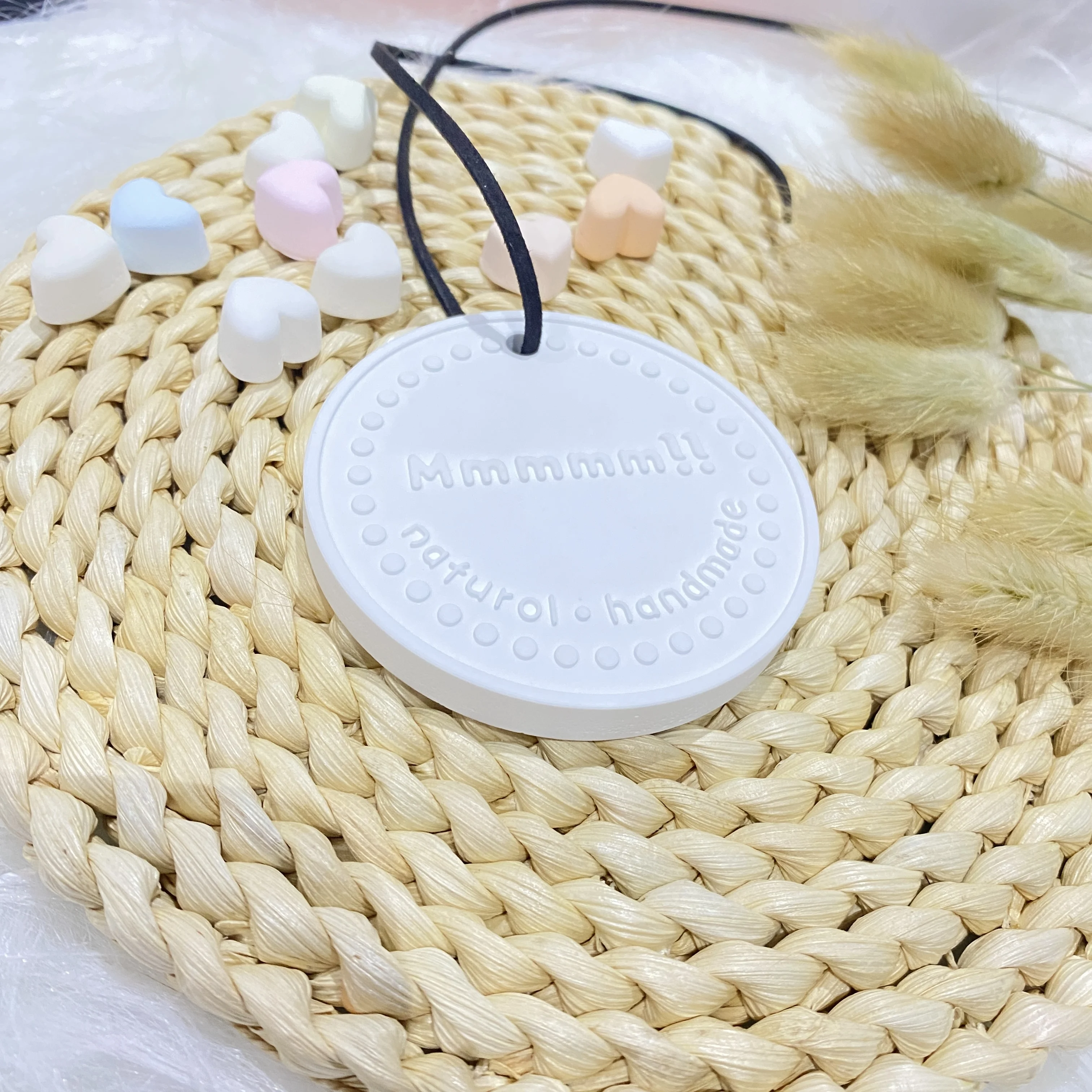 Custom Ceramic Car Air Freshener Aromatherapy Stone Car Rearview Mirror ...