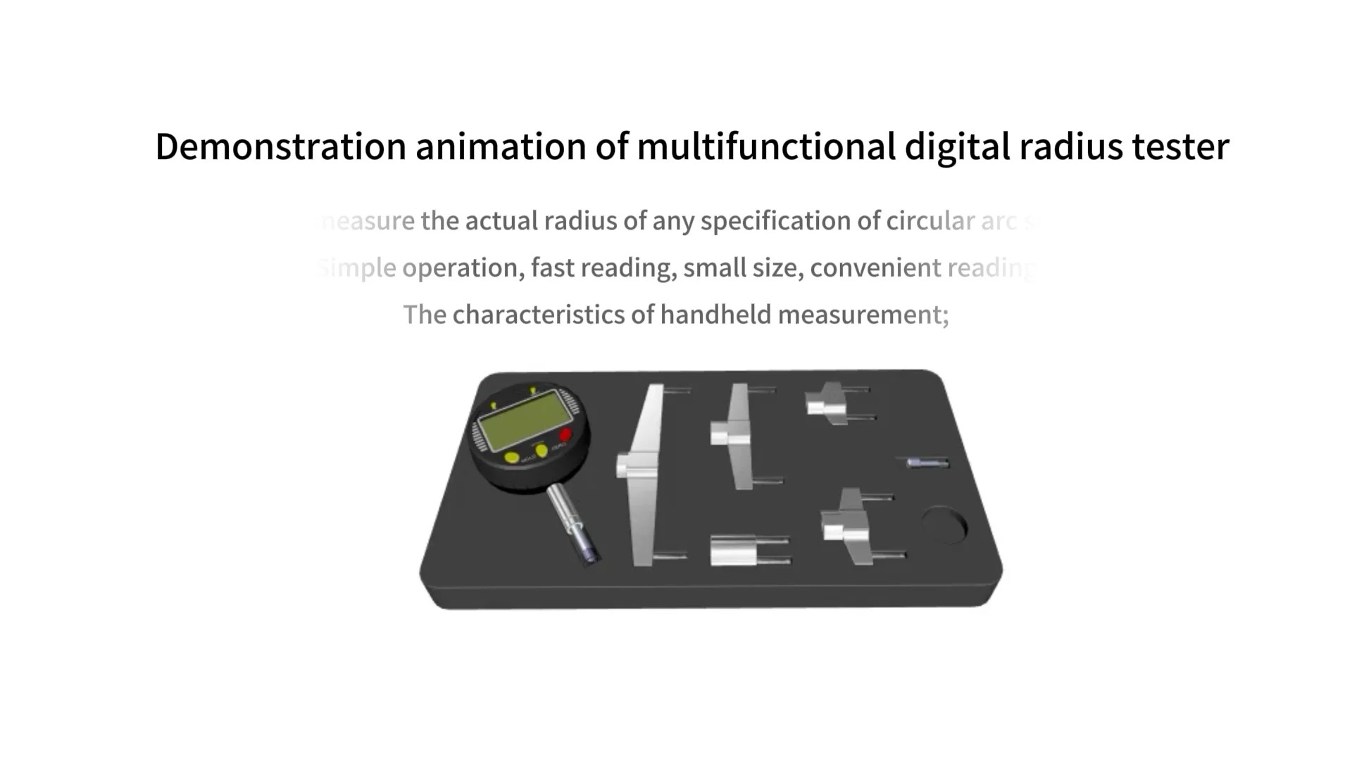 High Precision Digital Radius Gauge Arc Ball Diameter Measurement ...