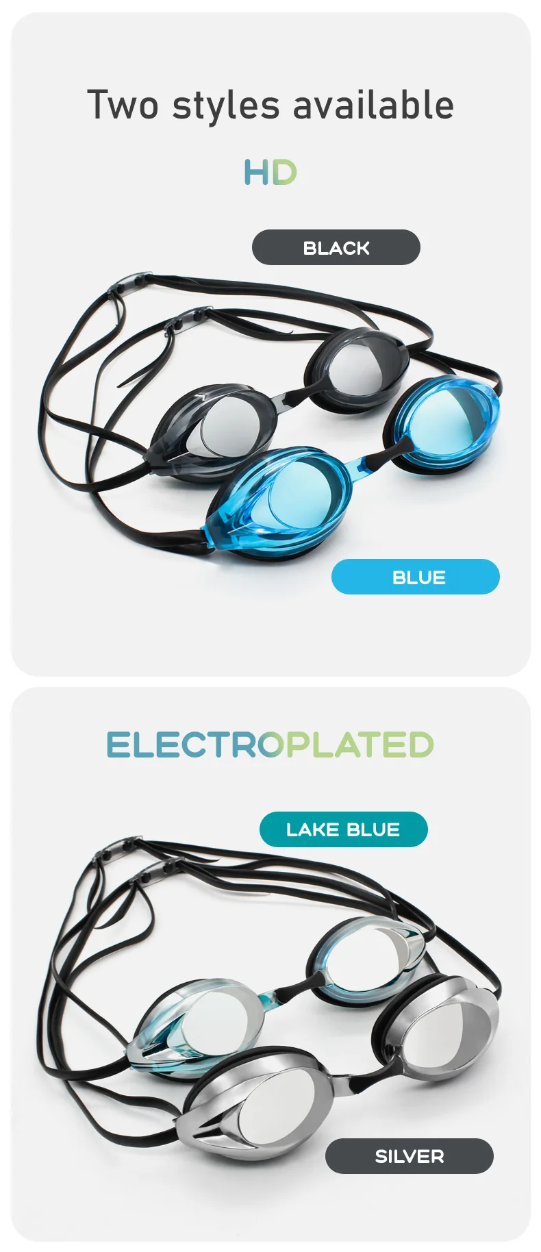 Aolikes Wholesale Customized Swimming Goggles Boxes for Adults