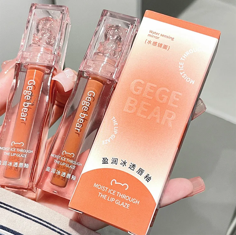 New Gege Bear Cute Bear Designs High Shine Lip Gloss Hydrating & Ultra ...