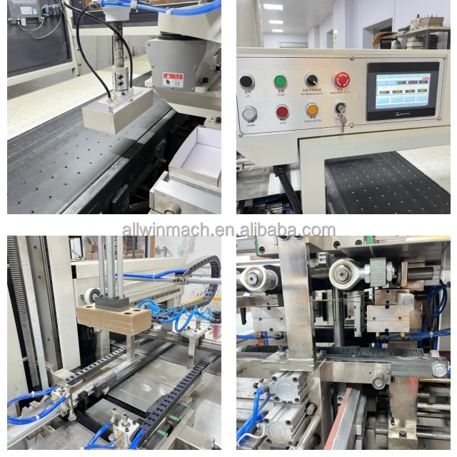 Automatic Rigid Box/gift Box/hard Board Box Making Machine With Visual ...